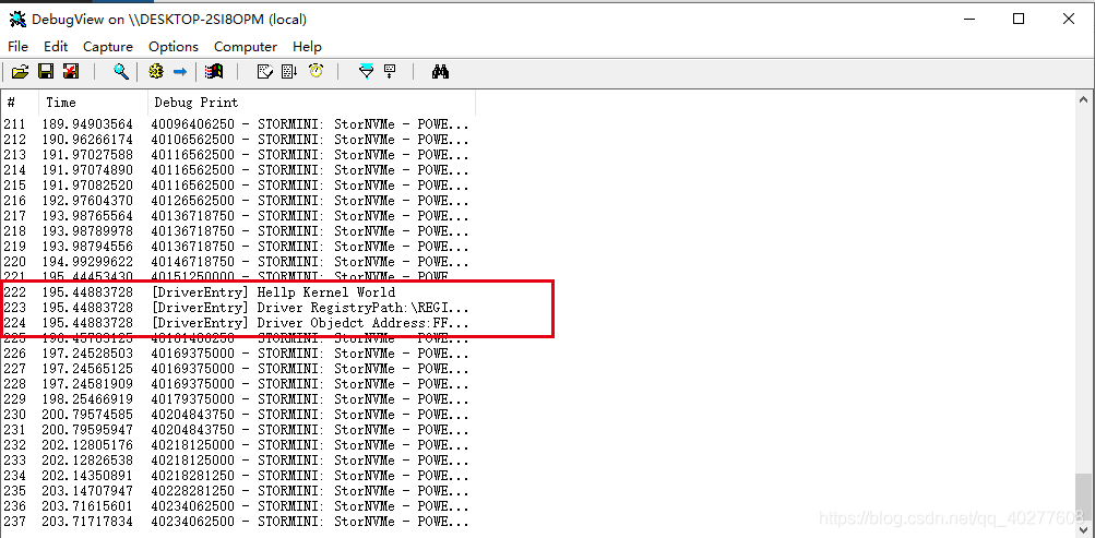 Windows内核编程三 内核驱动运行与调试driversys 调试打印 Windows Csdn博客