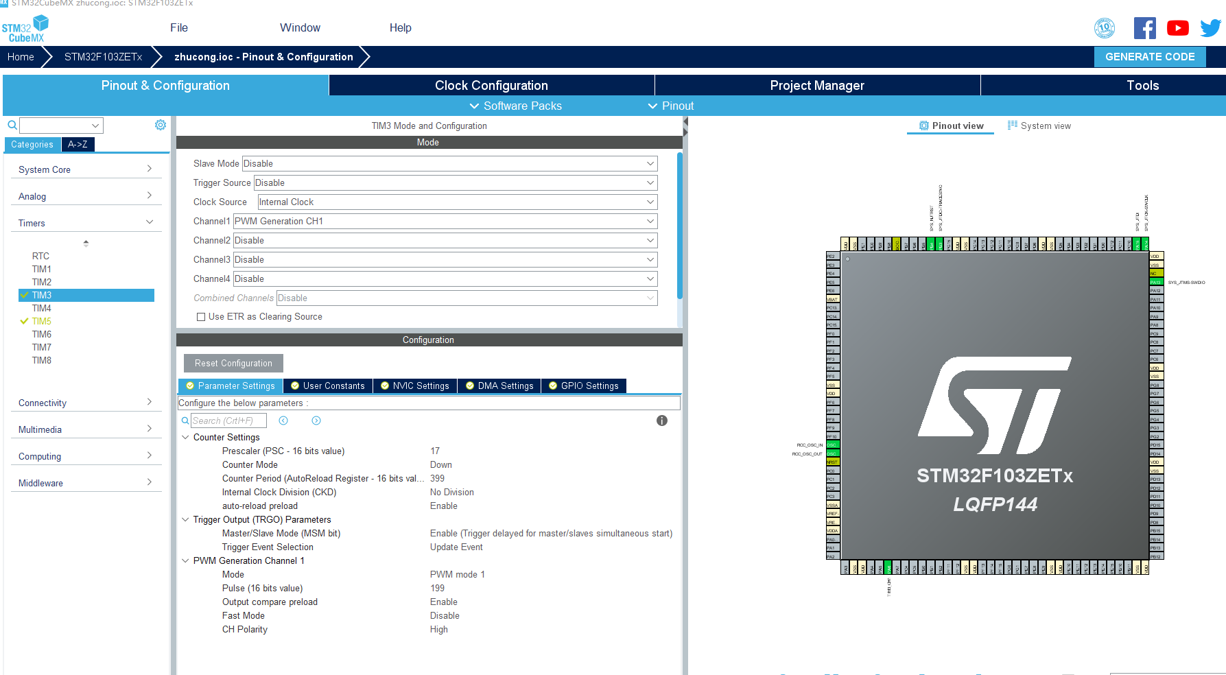 STM32 基于HAL库的输入捕获_stm32f103zet6 捕获 hal-CSDN博客