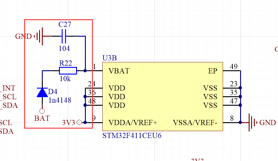 stm32 VBAT通过锂电池实现断电保持电路 不用纽扣电池_怎么使用锂电池给stm32供电-CSDN博客