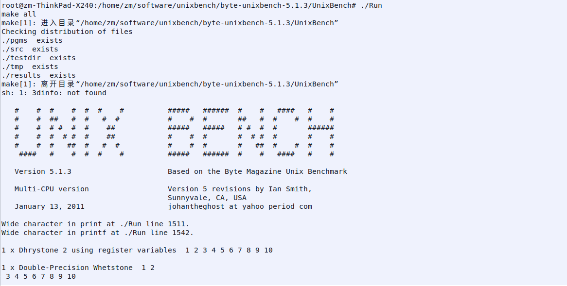 UnixBench 测试工具简单使用_unixbench使用方法-CSDN博客
