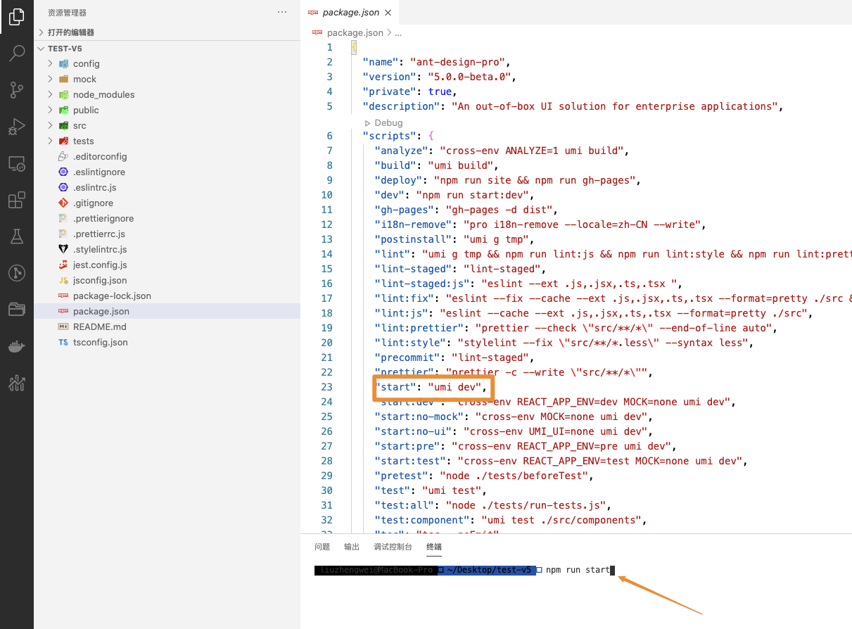 体验ANT DESIGN PRO V5--项目创建并安装umi气泡工作台_ant design pro 没出现umi工具-CSDN博客