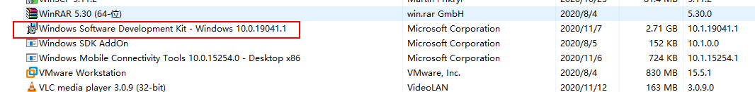 Selecting Windows SDK version 10.0.19041.0 to target Windows 10.0.17763 ...