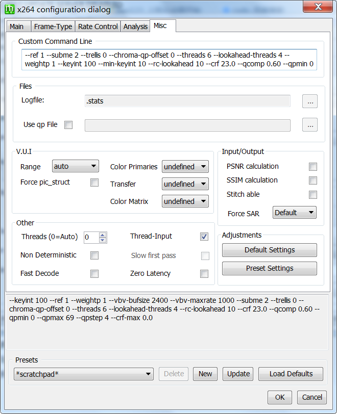 h264编码的视频文件中 Encoding settings 与x264 命令参数对应关系-CSDN博客