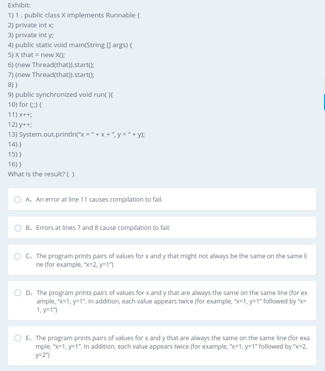 亚信笔试题题解 Java部分_java开发岗-亚信软件外包人员技术测评-CSDN博客