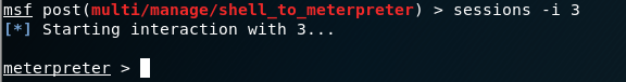 Metasploit把command shell转为meterpreter shell_how to convert a shell to meterpreter shell in met ...