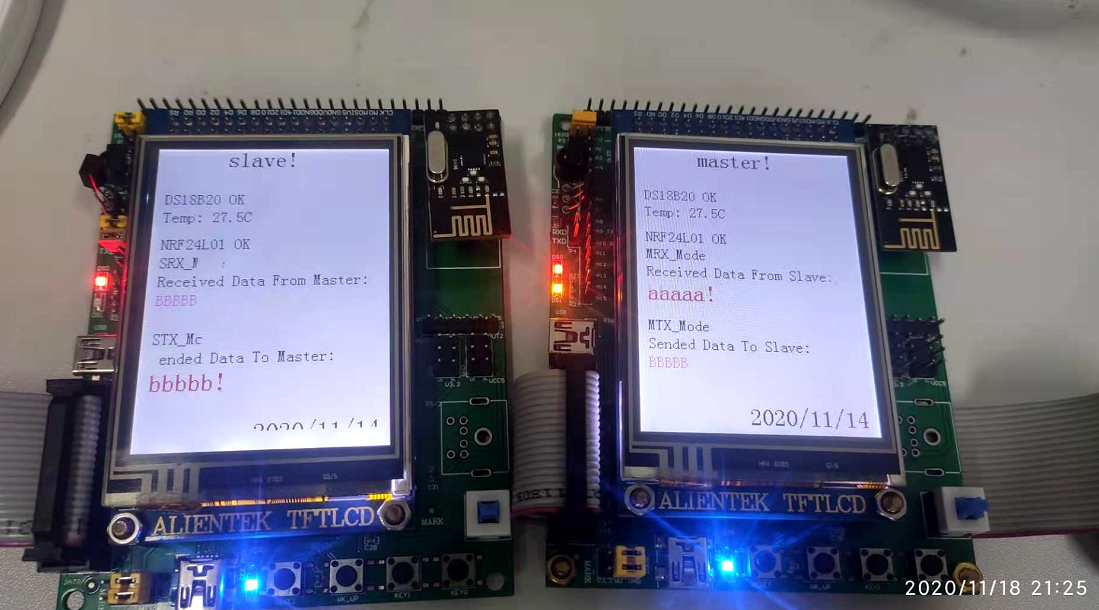NRF24L01+模块：一对一双向通信，成功！_nrf24l01一发多收-CSDN博客