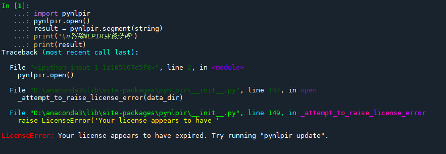 anaconda3环境安装pynlpir库_pynlpir updat-CSDN博客