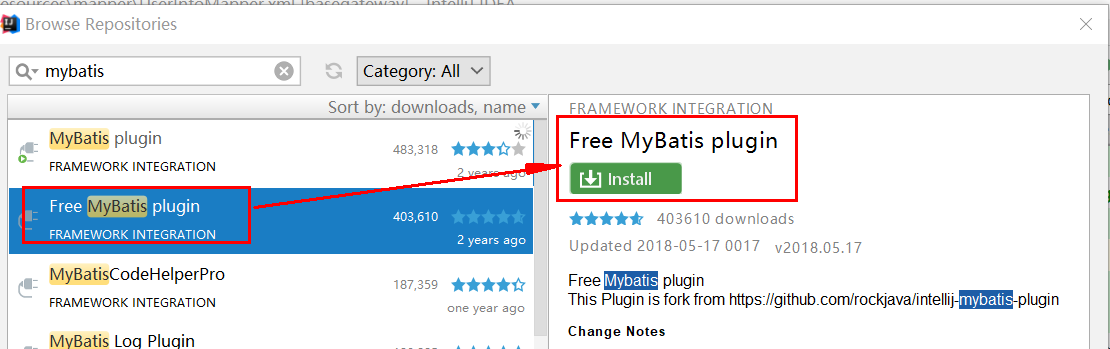 IDEA 工具安装一个 Mybatis 的插件 Free Mybatis plugin_idea2020.1.2 free mybatis plugin 下载-CSDN博客