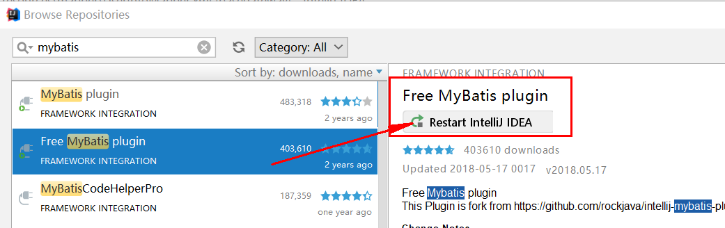 Idea 工具安装一个 Mybatis 的插件 Free Mybatis Plugin Idea2020 1 2 Free Mybatis Plugin 下载 Csdn博客