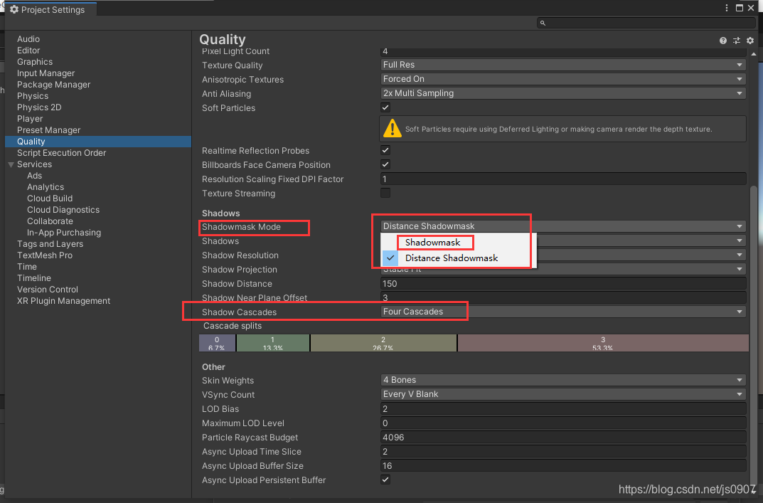 Unity阴影一烘焙和quality中shadows的设置怎么烘焙影子 Csdn博客