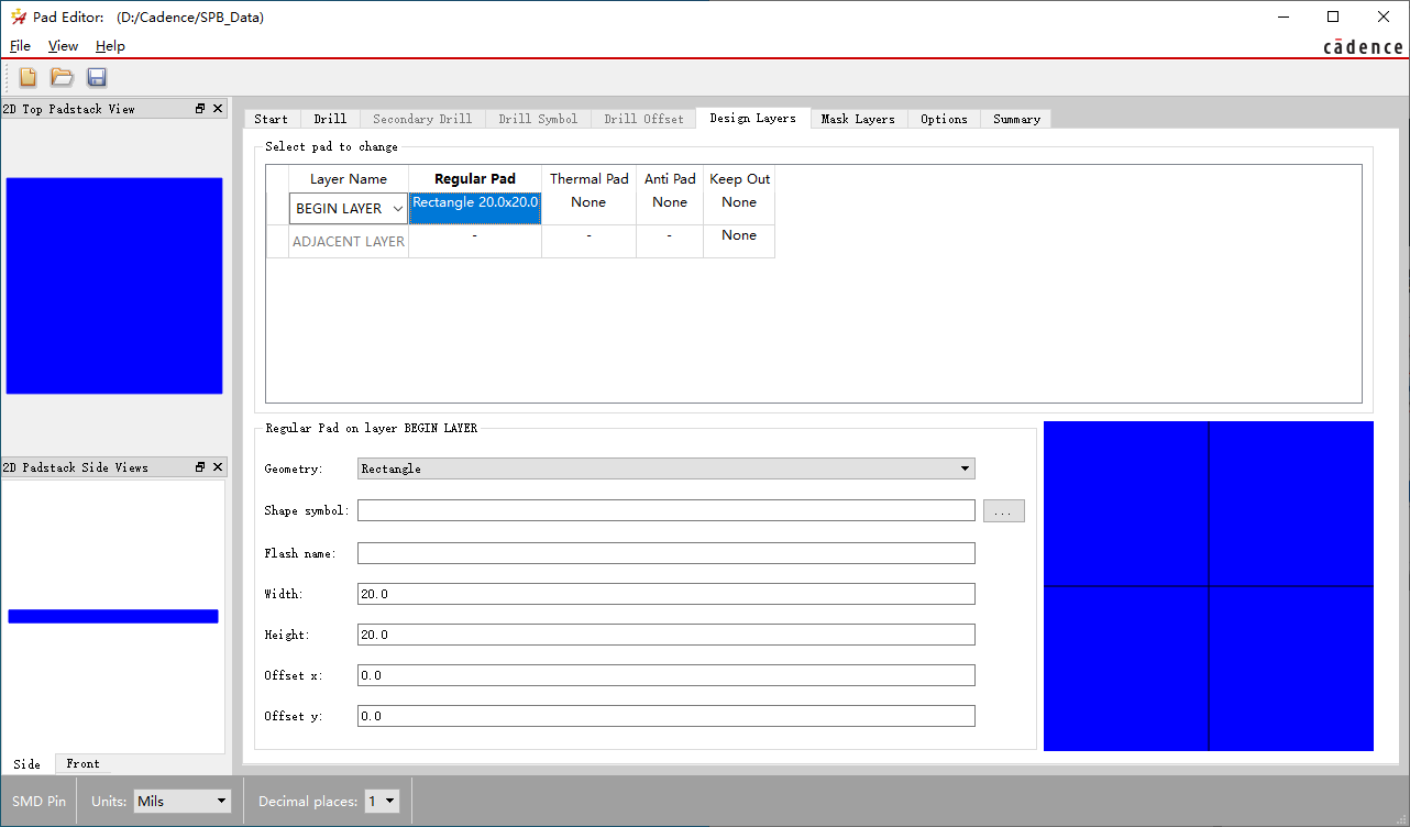 412：Cadence使用—— Padstack Editor焊盘设计-CSDN博客