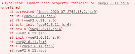 解决 Cannot read property ‘tableId‘ of undefined“ （element ui）_cannot read properties of undefined ...