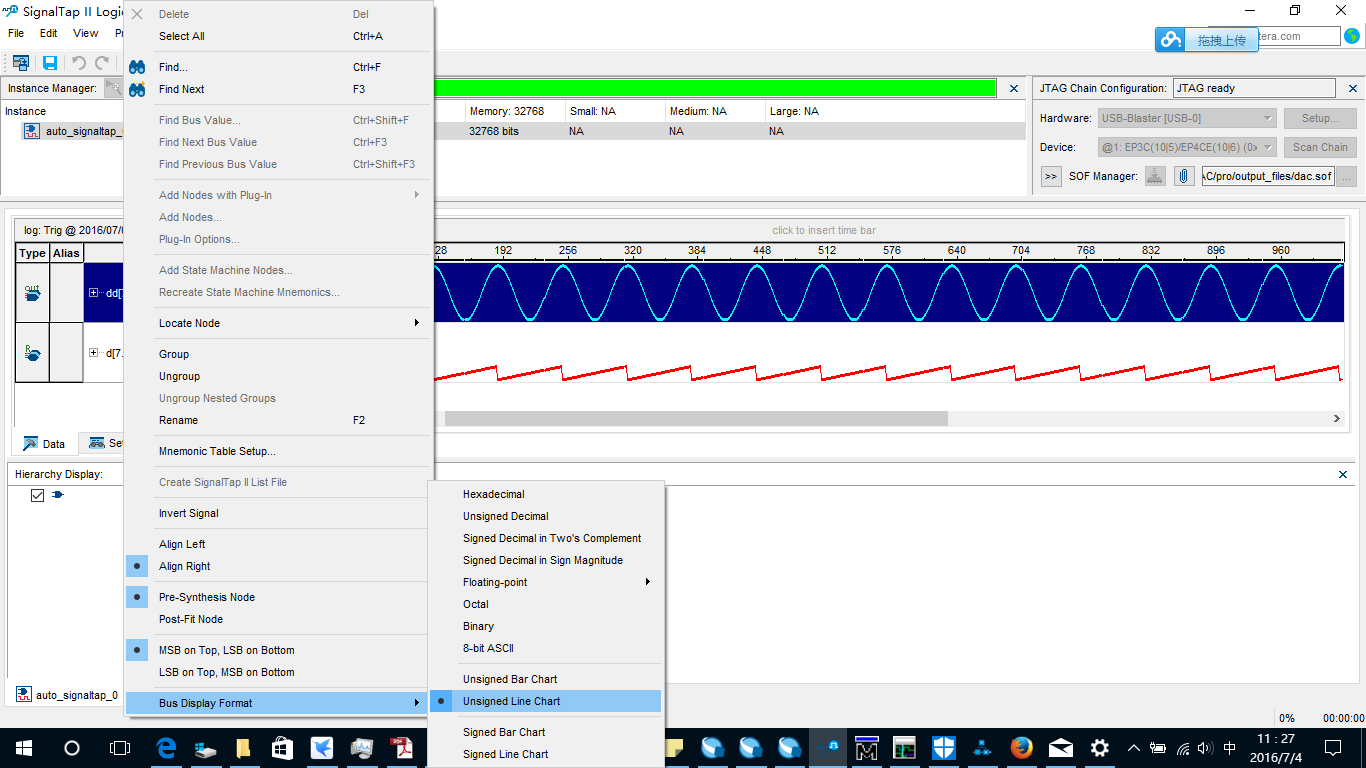 signaltap查看模拟波形 操作方法_signaltap怎么看波形频率-CSDN博客
