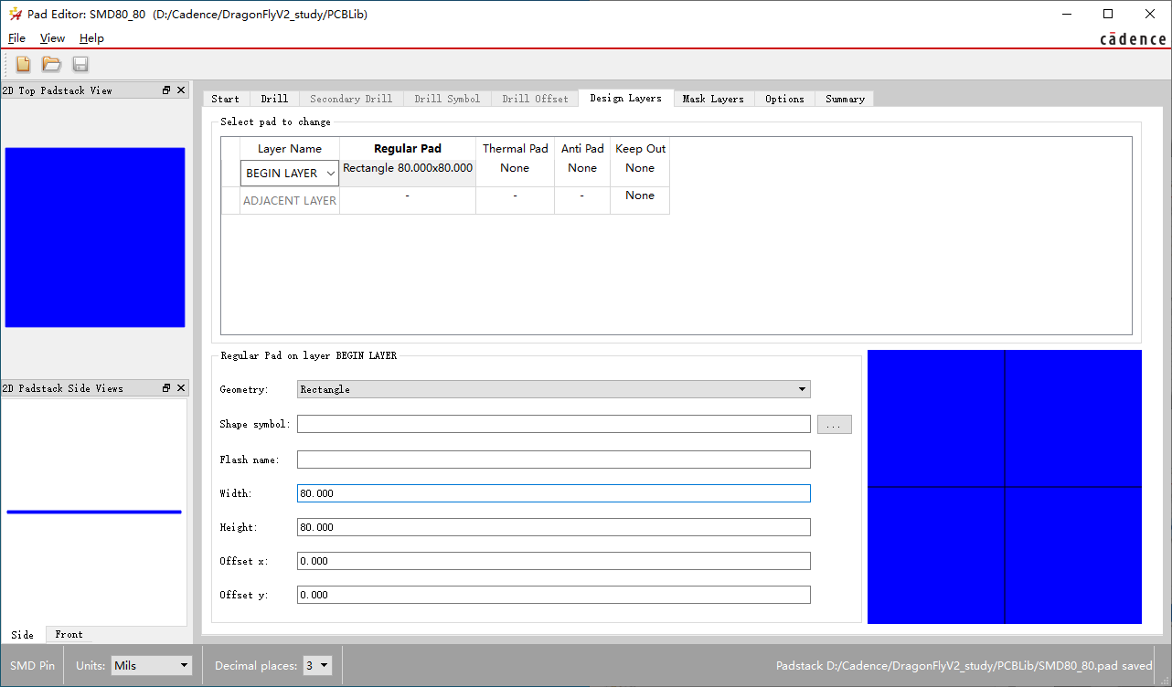 412：Cadence使用—— Padstack Editor焊盘设计-CSDN博客