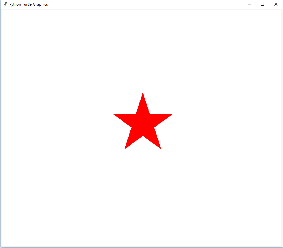 使用turtle绘制五角星_import turtle turtle. color("red") turtle.fillolor-CSDN博客