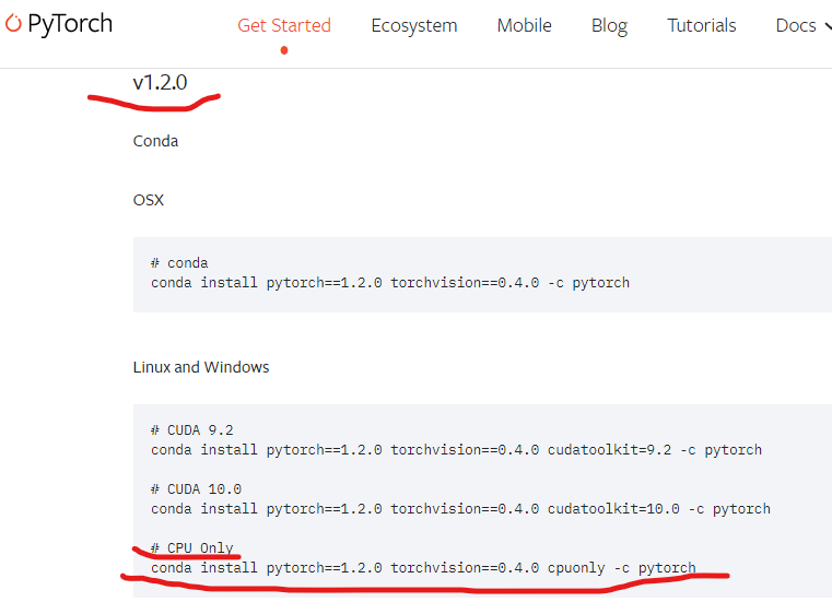 Pytorch1 2安装（anaconda3 Python3 6 Cpu版本） Pytorch 1 2安装 Csdn博客