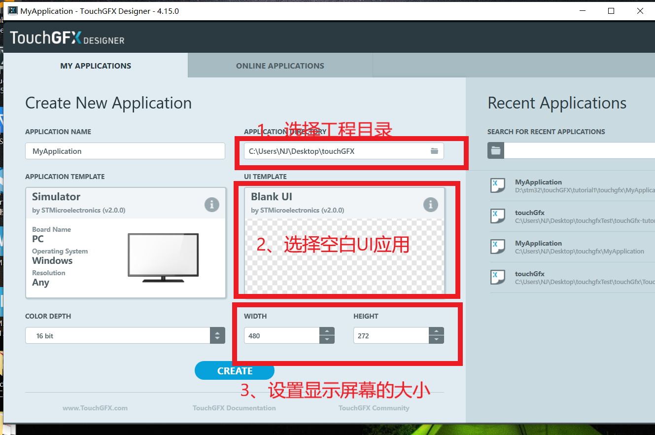 stm32 GUI development based on TouchGFX (1): Create your first application - Programmer Sought