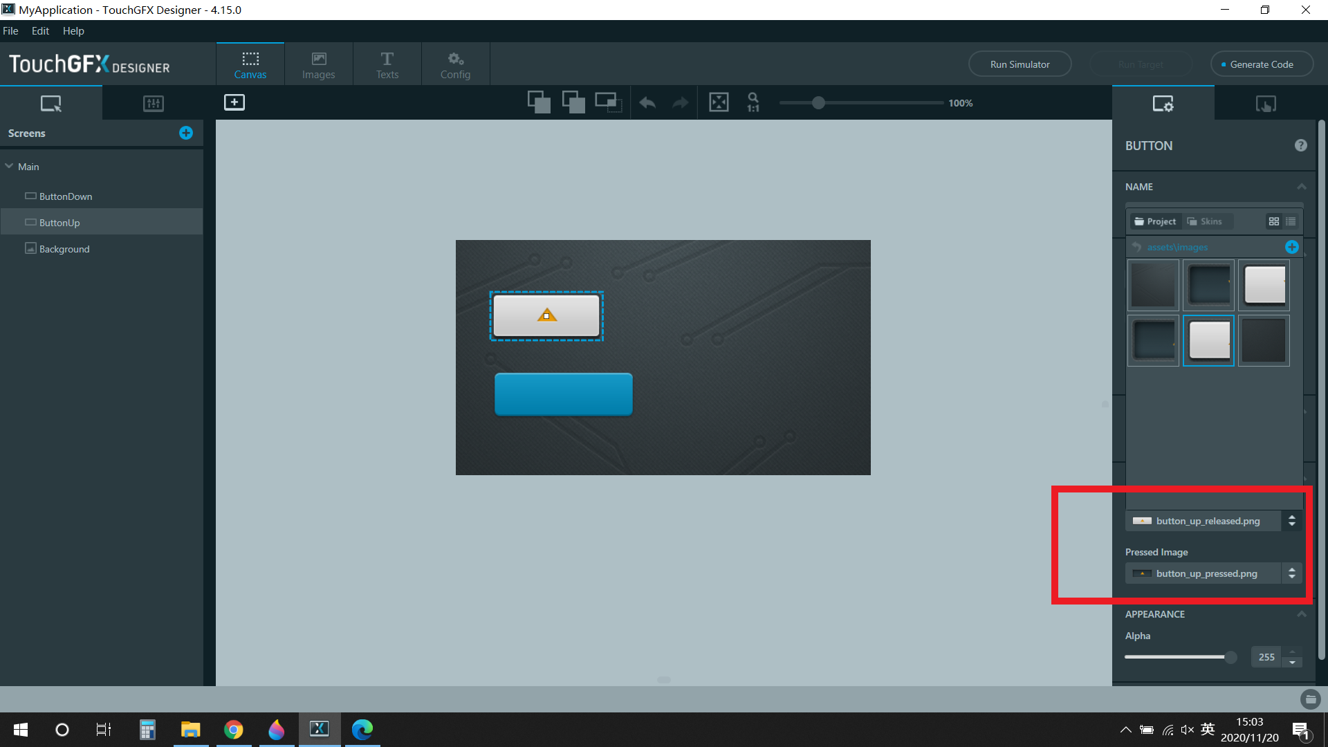 stm32基于TouchGFX的GUI开发（一）：创建第一个你自己的应用程序_stm32cubemx touchgfx-CSDN博客