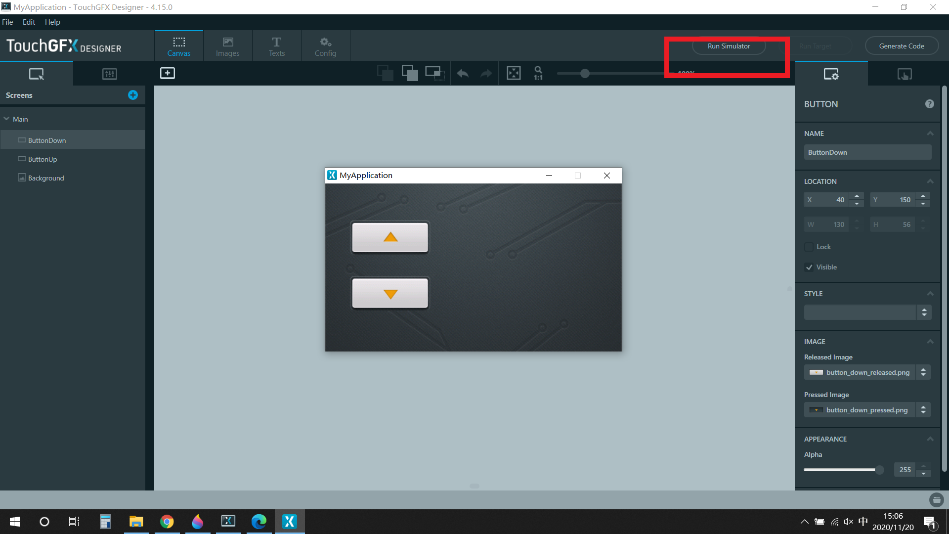stm32基于TouchGFX的GUI开发（一）：创建第一个你自己的应用程序_stm32cubemx touchgfx-CSDN博客