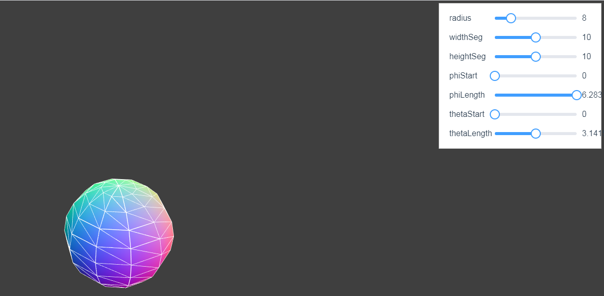 three.js之几何体-三维球体SphereGeometry(vue中使用three.js25)-CSDN博客