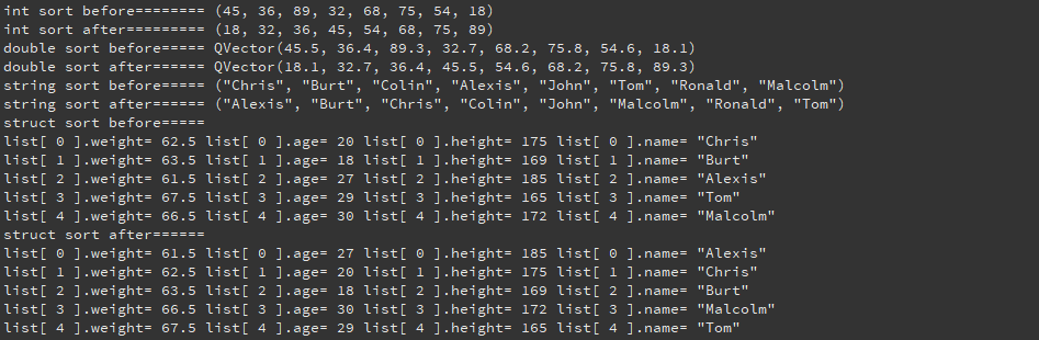 Qt的排序函数qSort的使用_qt qsort-CSDN博客