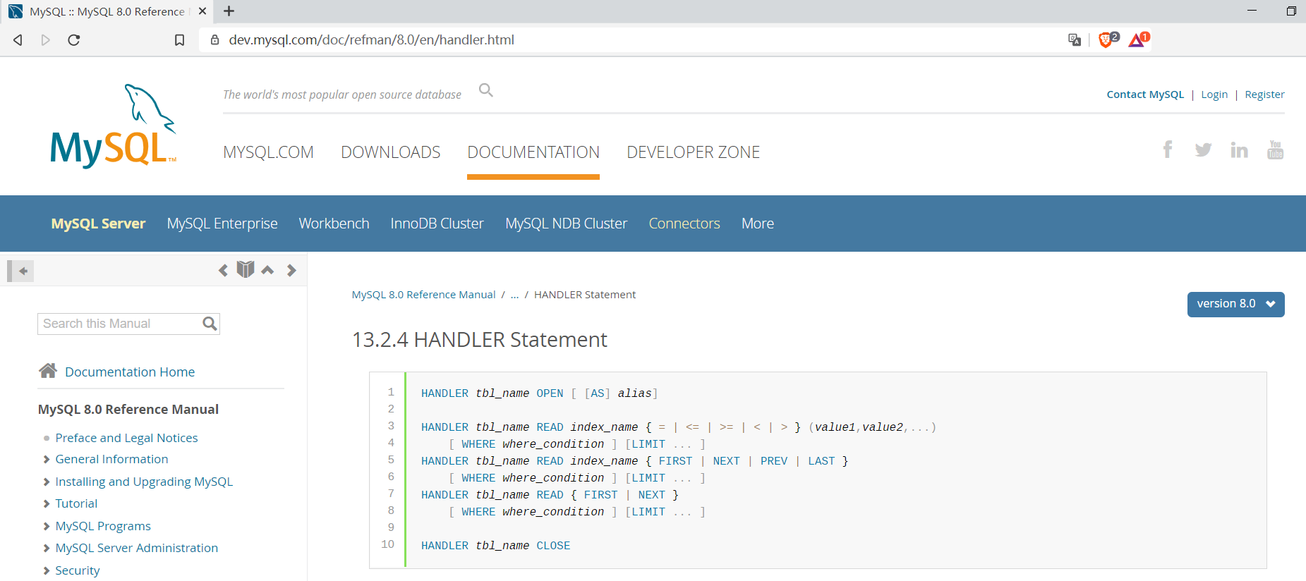 【MySQL】MySQL 之 handler 的详细使用及说明_mysql handler-CSDN博客