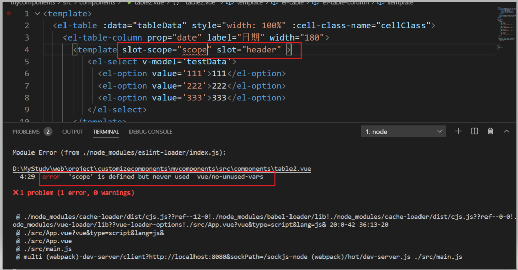 elementui 中el-table表头使用自定义下拉框，以及下拉框值无法选中问题的解决_el-table 自定义表头 el-select 不生效-CSDN博客
