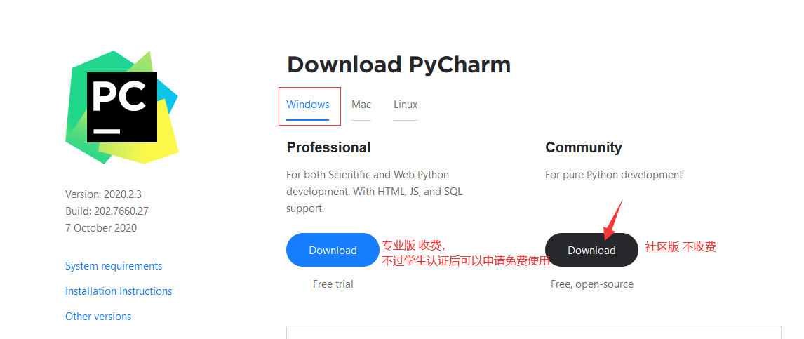 Python3.9.0 win10 环境配置 Pycharm安装与使用_如何在pycharm下载3.9-CSDN博客