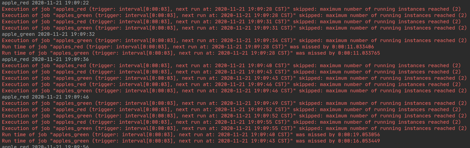 APScheduler关于Execution of job maximum number of running instances and ...
