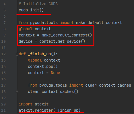 pycuda._driver.LogicError: explicit_context_dependent failed: invalid device context - no ...