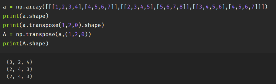 ndarray的转置（numpy.transpose()与A.T命令对比详解）_使用数组属性ndarray.a可以得到转置后的数组。-CSDN博客