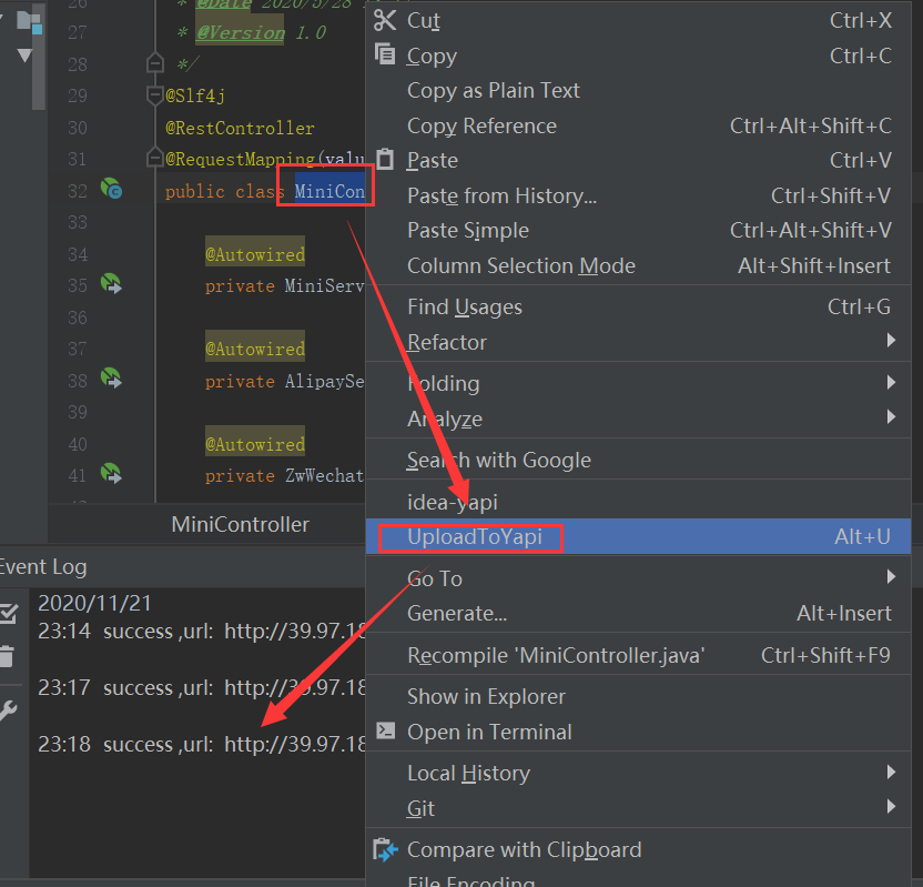 idea中安装YapiUpload 插件将api接口上传到yapi文档上_idea uploadtoapi 类配置-CSDN博客