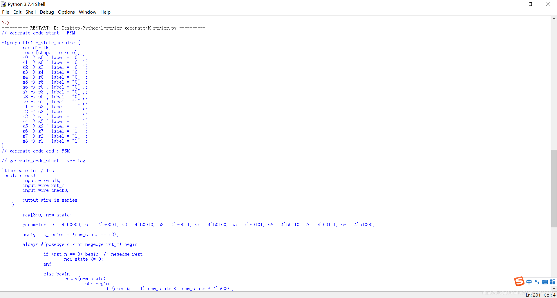 Verilog 任意序列检测python自动生成模板代码dot状态转换图verilog任意长度序列 Csdn博客