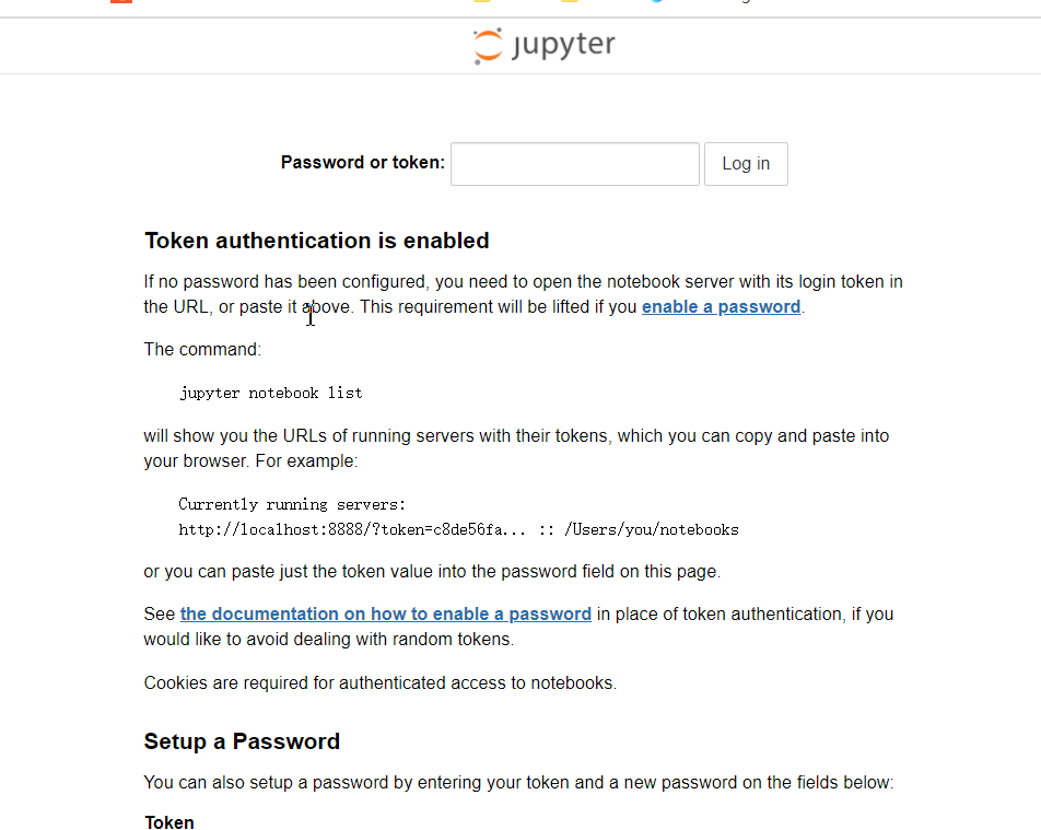jupyterlab获取其他浏览器登陆的token_token authentication is enabled if no password has-CSDN博客