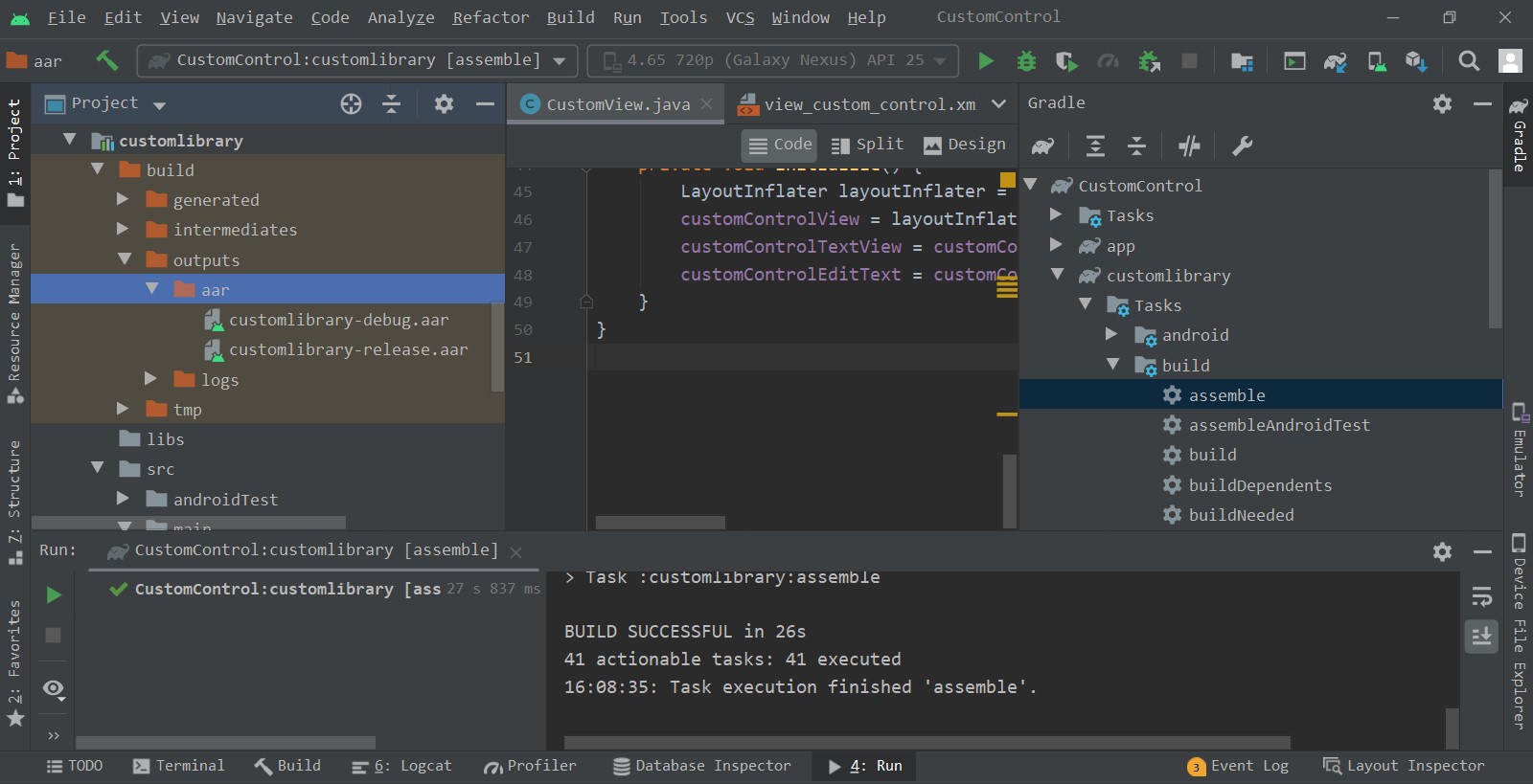 使用Android Studio创建AAR包，并在其它项目中引用_view,并且编译成aar包-CSDN博客