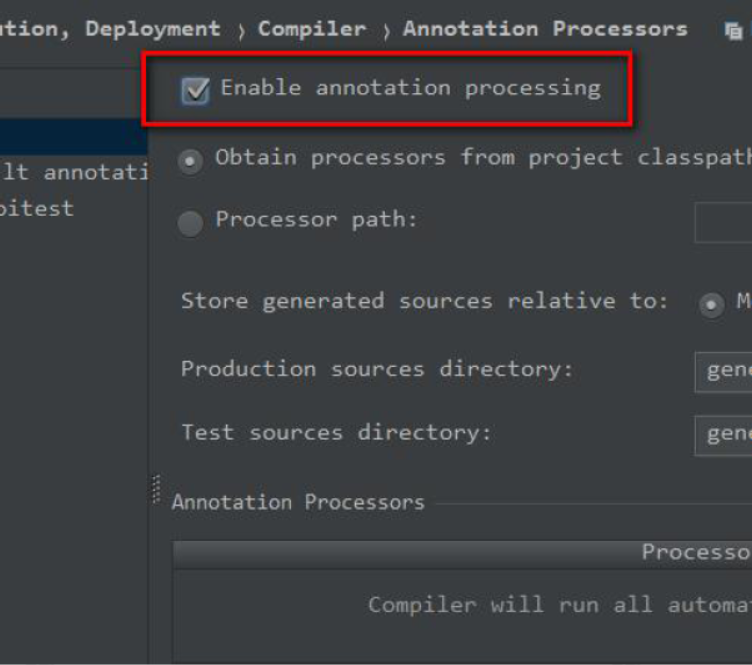 IDEA 集成Lombok 插件-配置注解处理器_idea annotation processors在哪-CSDN博客