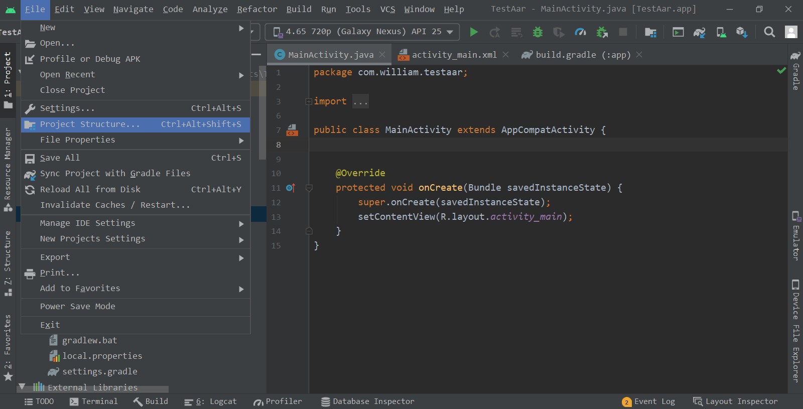 使用Android Studio创建AAR包，并在其它项目中引用_view,并且编译成aar包-CSDN博客