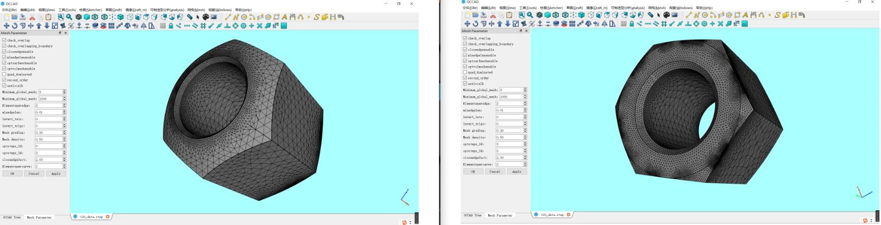 初探OSG+OpenCascade（简称：OCC）在QT上的实践之尝试集成Netgen6.2网格划分程序参数设置探索_netgen参数-CSDN博客