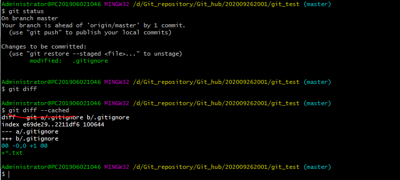 git操作---查看文件修改内容（modified状态和staged状态）_git 查看 stage的内容-CSDN博客