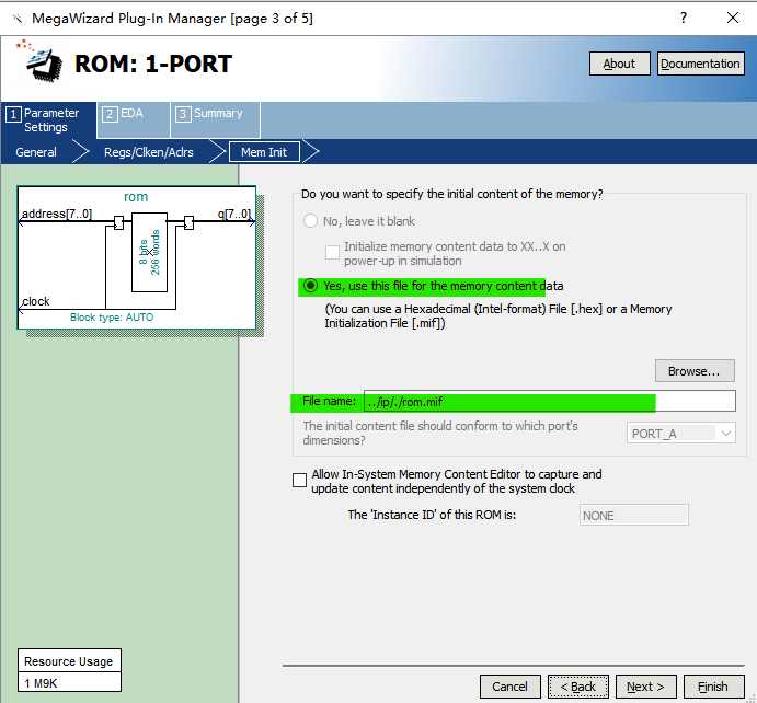 FPGA学习笔记_ROM核调用与调试_rom-1port在哪-CSDN博客