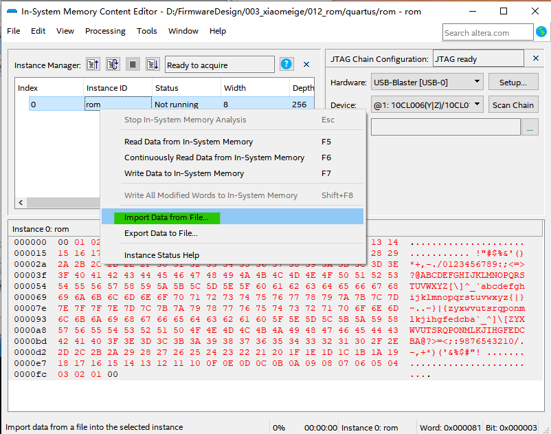 FPGA学习笔记_ROM核调用与调试_rom-1port在哪-CSDN博客