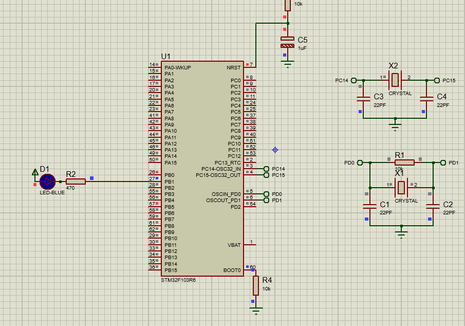 Proteus仿真STM32的实战步骤_proteus stm32 外部晶振-CSDN博客