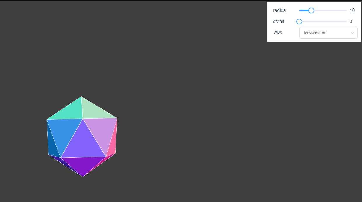 three.js之几何体-三维多面体PolyhedronGeometry(vue中使用three.js29)-CSDN博客