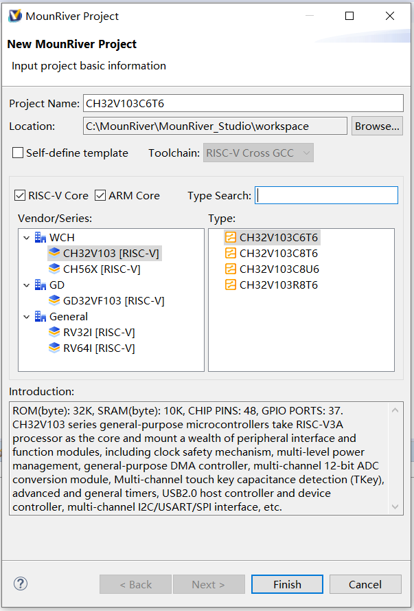 RISC-V IDE(RISCV IDE) MounRiver Studio_V1.30工程模板相关操作详解_mounriver studio ...
