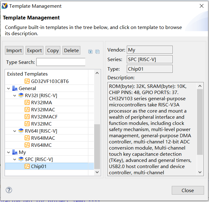 RISC-V IDE(RISCV IDE) MounRiver Studio_V1.30工程模板相关操作详解_mounriver studio ...