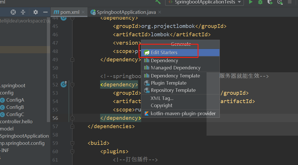 IDEA安装springboot插件EditStarters（设置 Springboot 和 Spring Cloud 的依赖）-CSDN博客