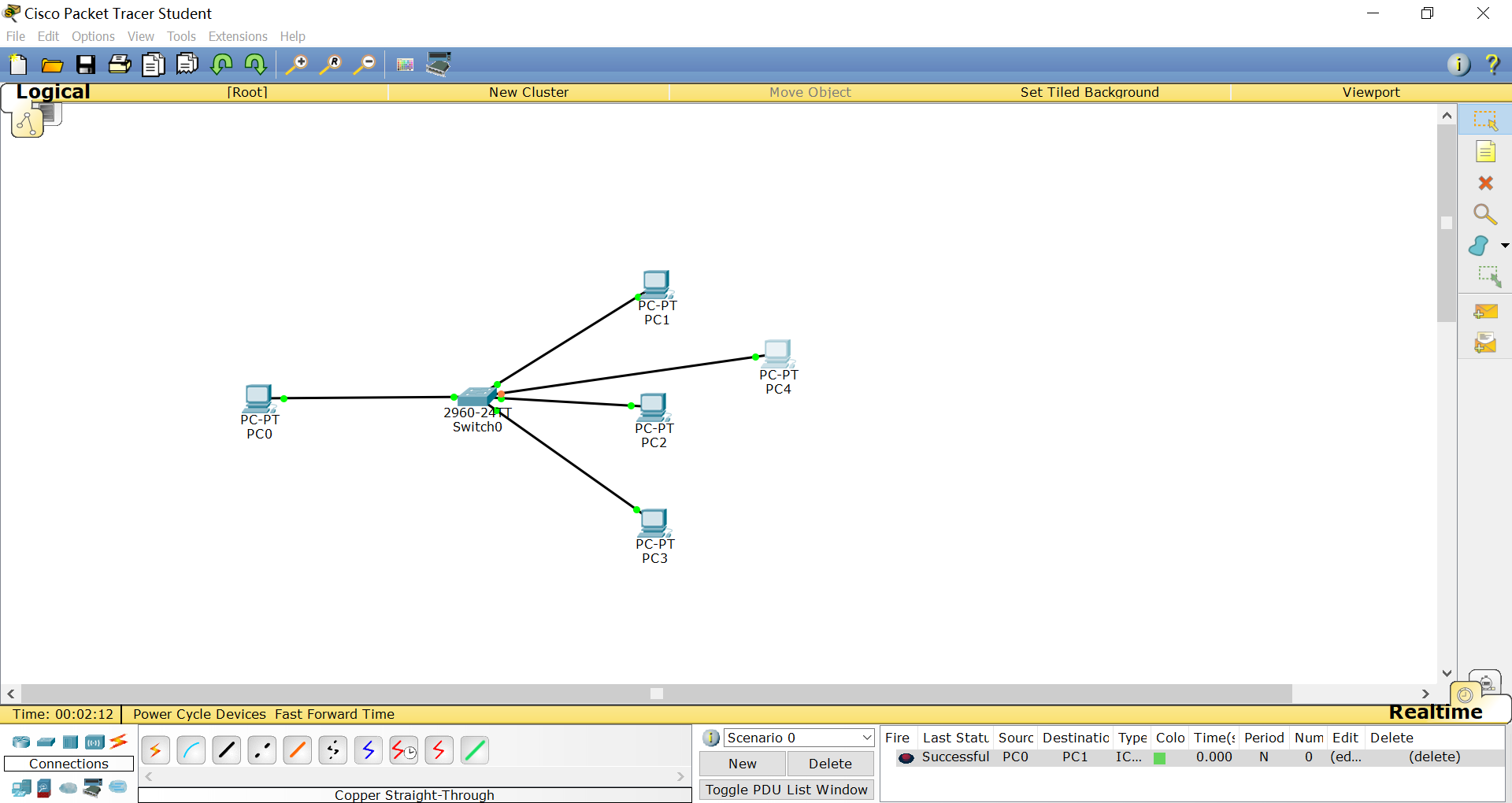 ARP的运行_在模拟方式下用“add simple pdu”方式 pc0 发送一个报文给 pc4。观察整个通信过-CSDN博客