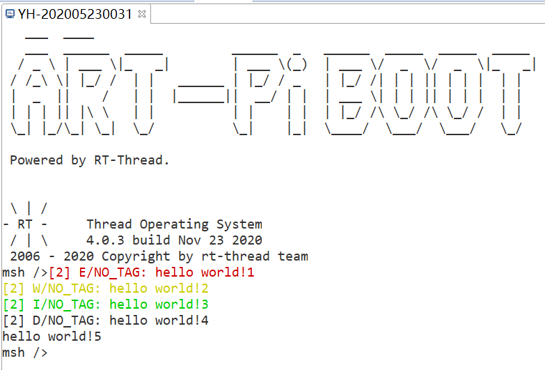 RT-Thread Studio ulog日志_ulog stm32-CSDN博客