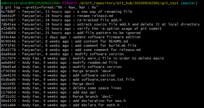 git操作---查看提交历史_git查看提交记录-CSDN博客