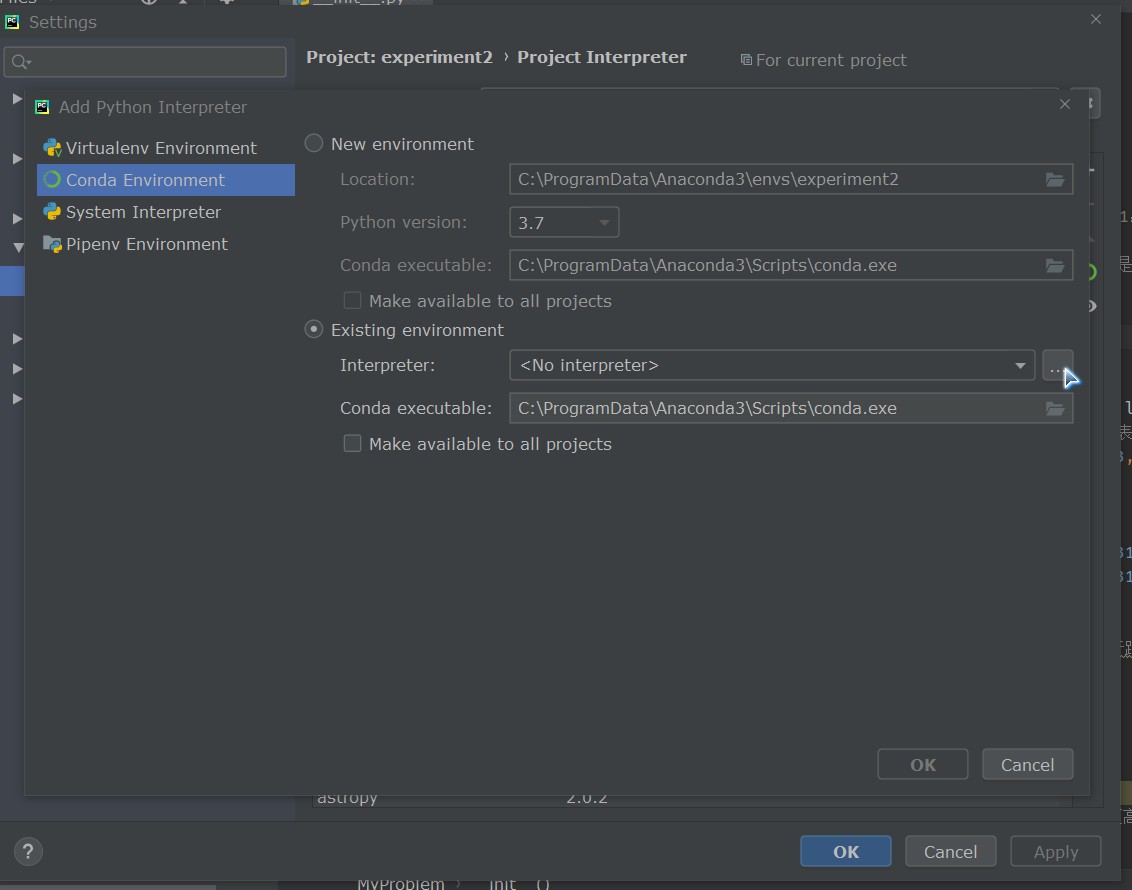 如何用pycharm导入anaconda的python interpreter或者库，并且切换国内镜像源_anaconda ...